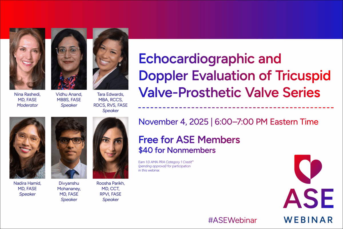 American Society of Echocardiography - The largest global organization ...